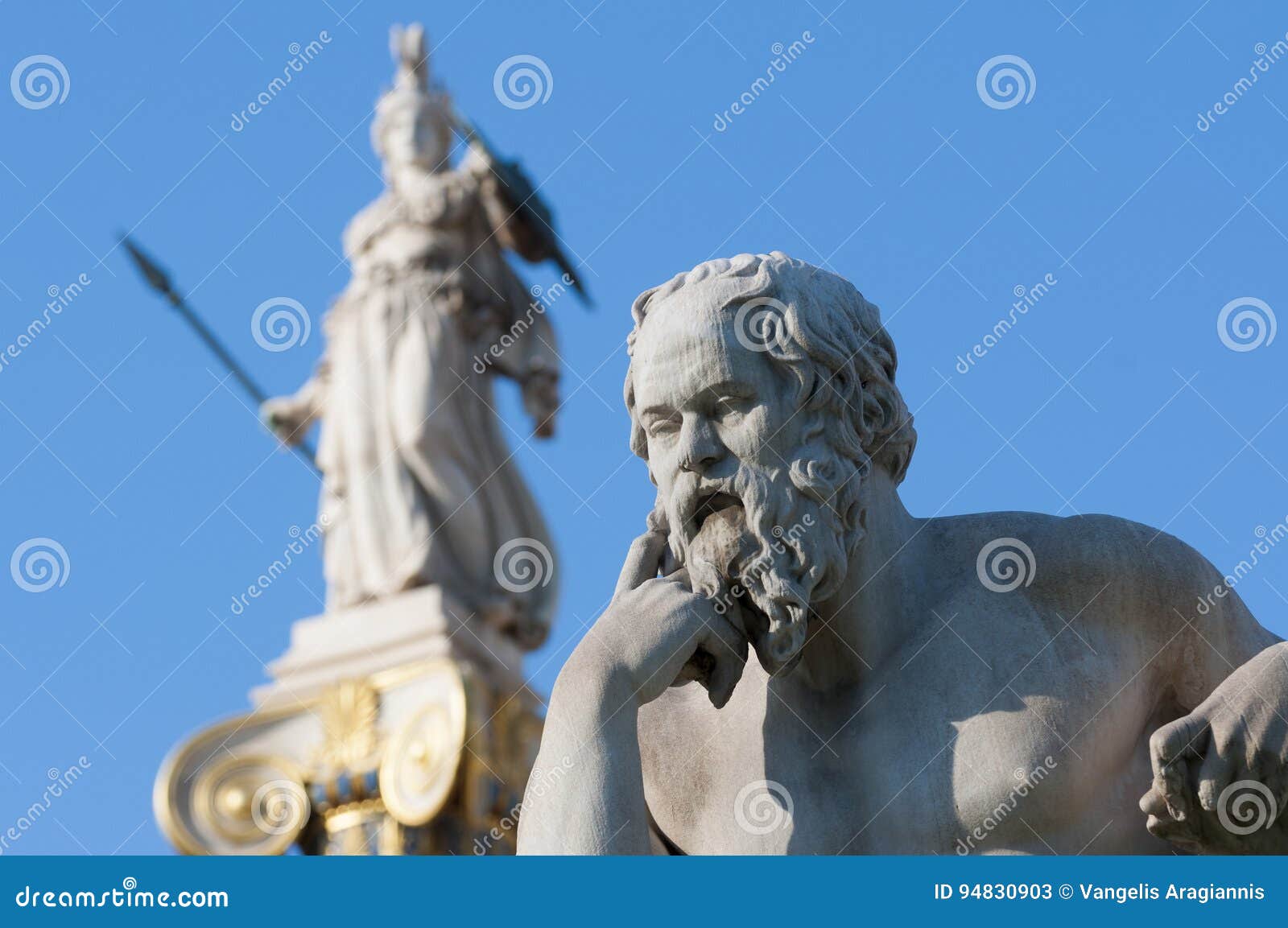 Classic statue Socrates stock image. Image of famous - 94830903