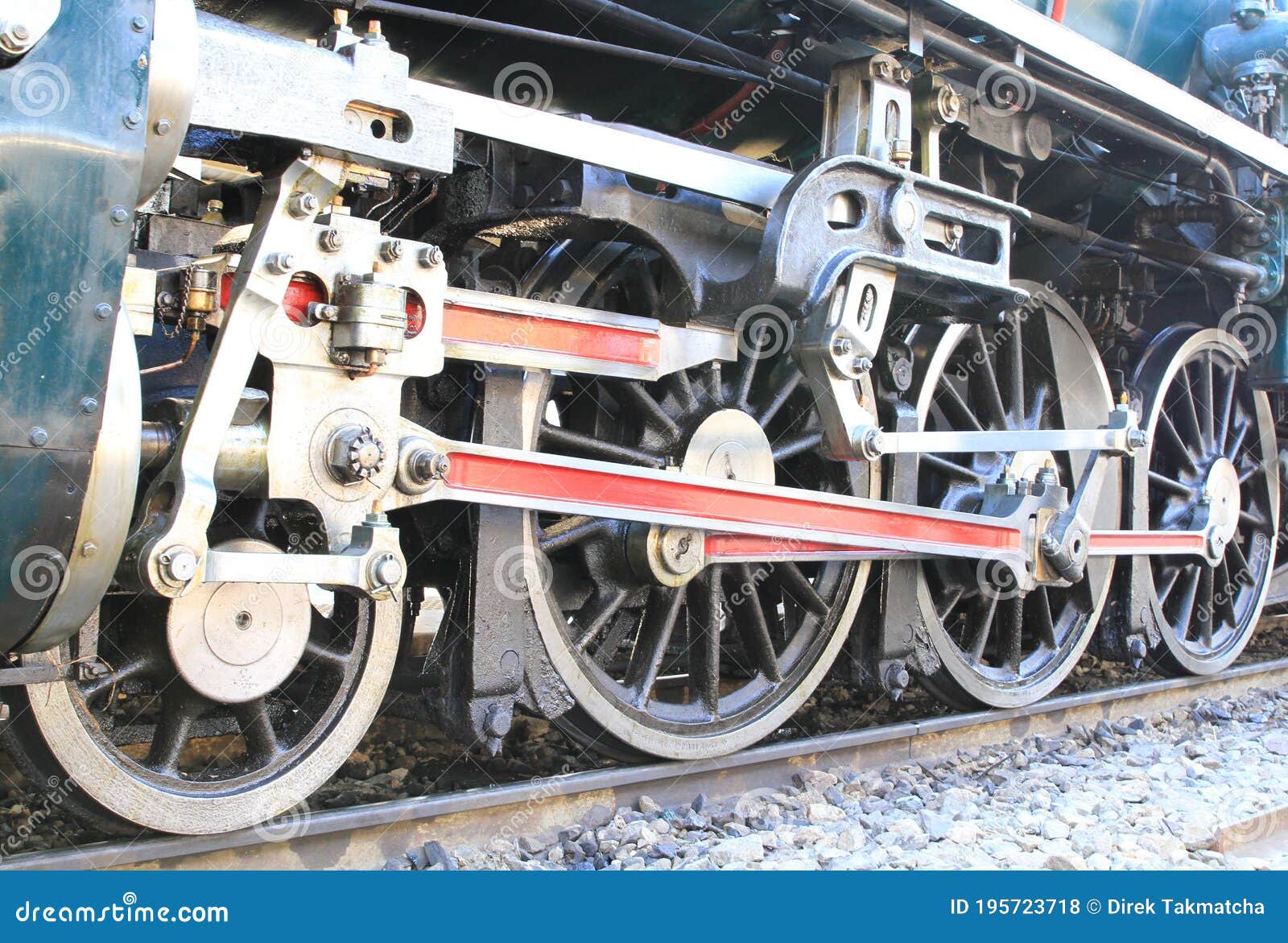 Classic Steam Locomotive Wheel Stock Photo - Image of steam, steel ...