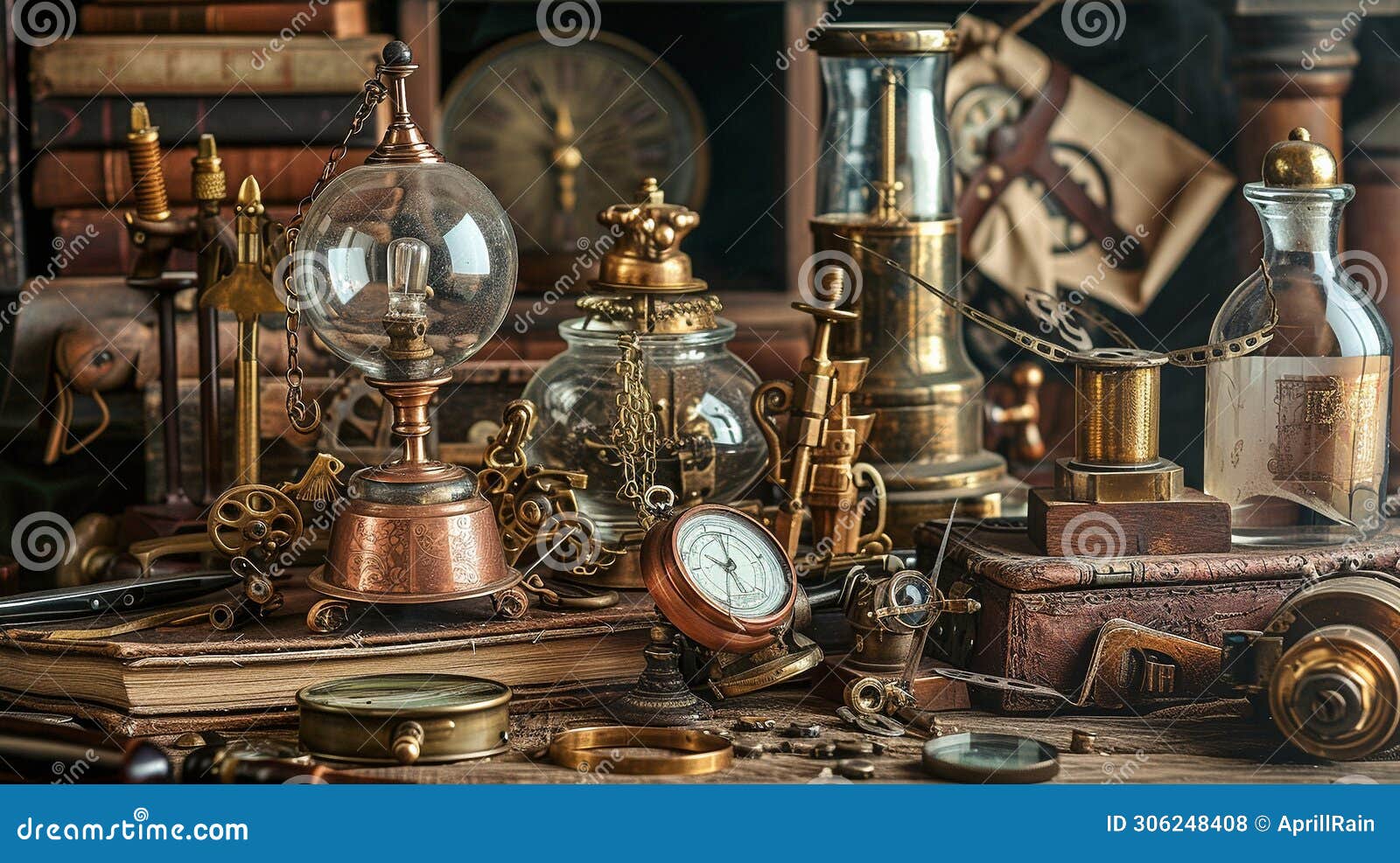 Classic Steampunk Background. Stock Photo - Image of abstract, ornate ...