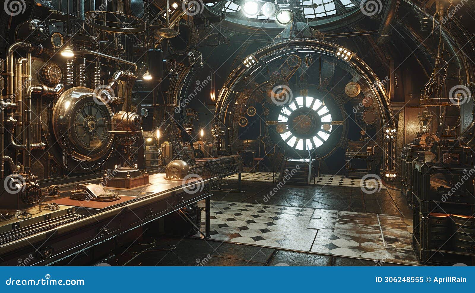 Classic Steampunk Background. Stock Image - Image of gear, ornate ...