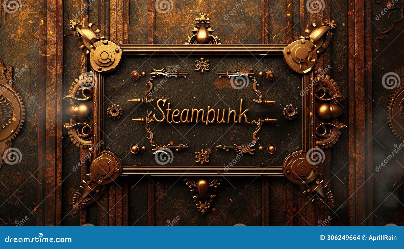 Classic Steampunk Background. Stock Photo - Image of gear, texture ...