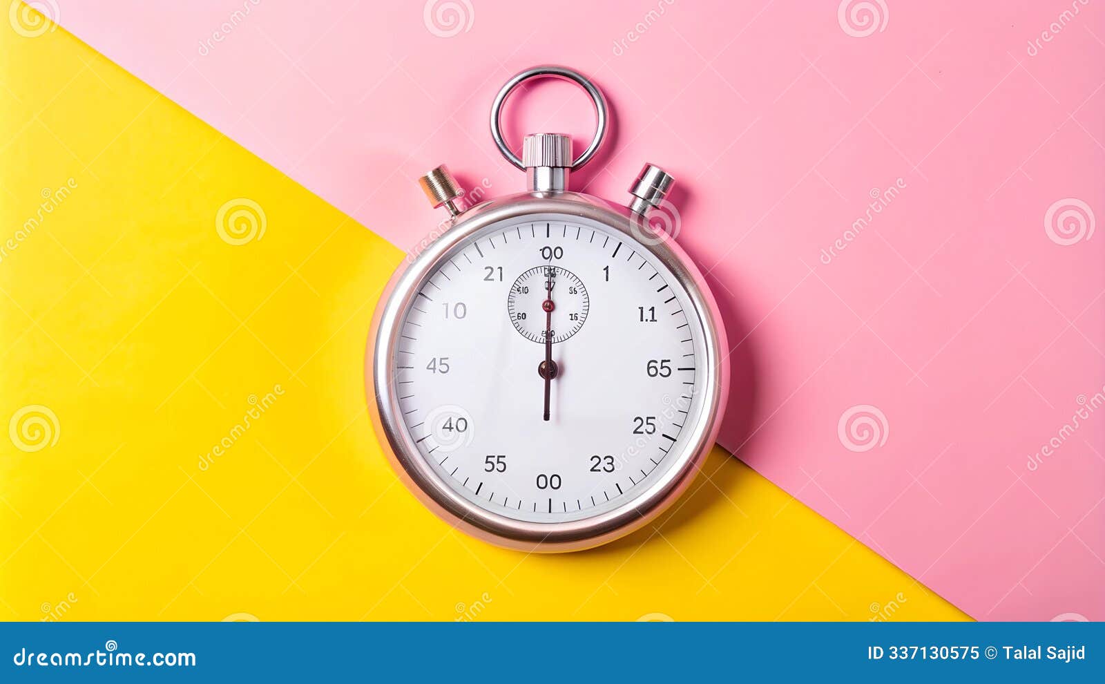 A Classic Stopwatch with No Numbers Floating Against a Subtle ...