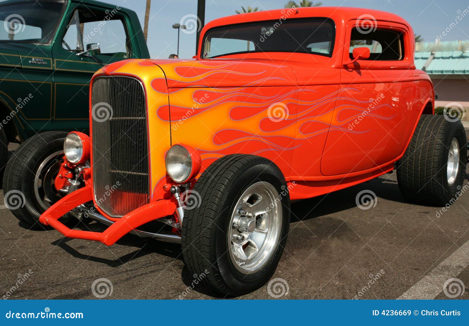 Classic Street Hot Rod stock image. Image of coupe, sedan - 4236669
