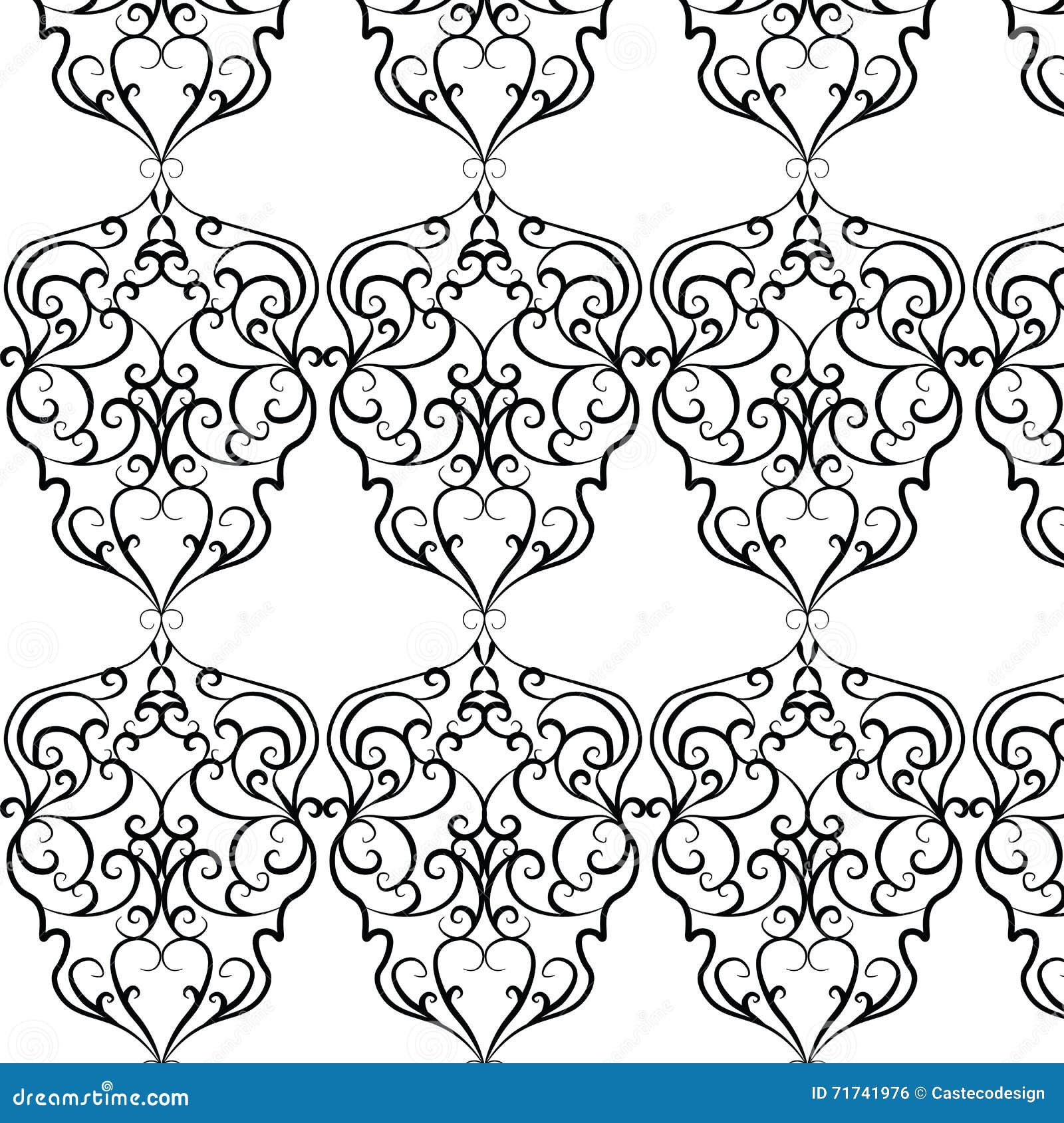 Classic Style Acanthus Ornament Pattern Stock Vector - Illustration of ...