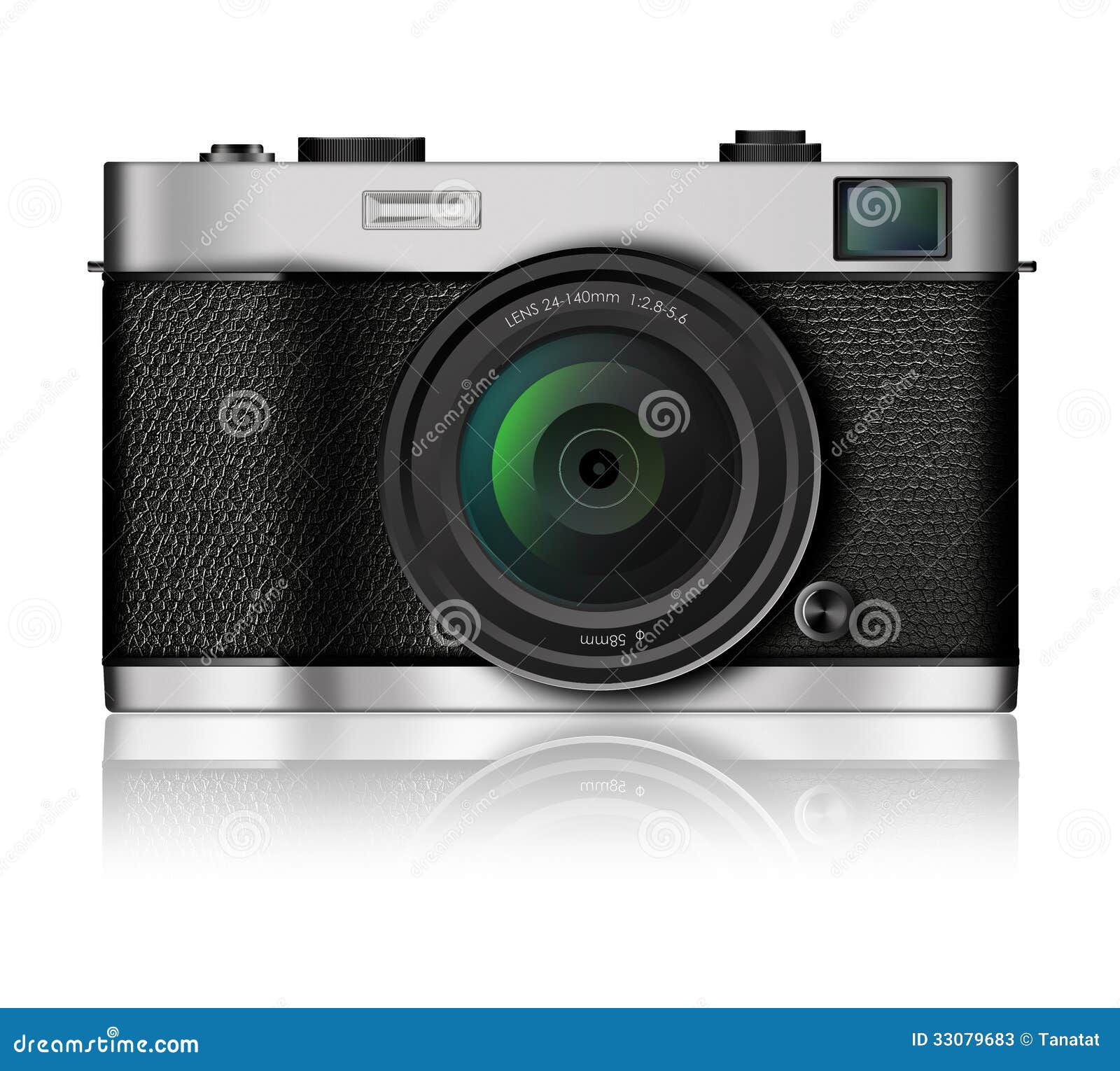 Classic Style Camera on White Stock Image - Image of gadget, dslr: 33079683