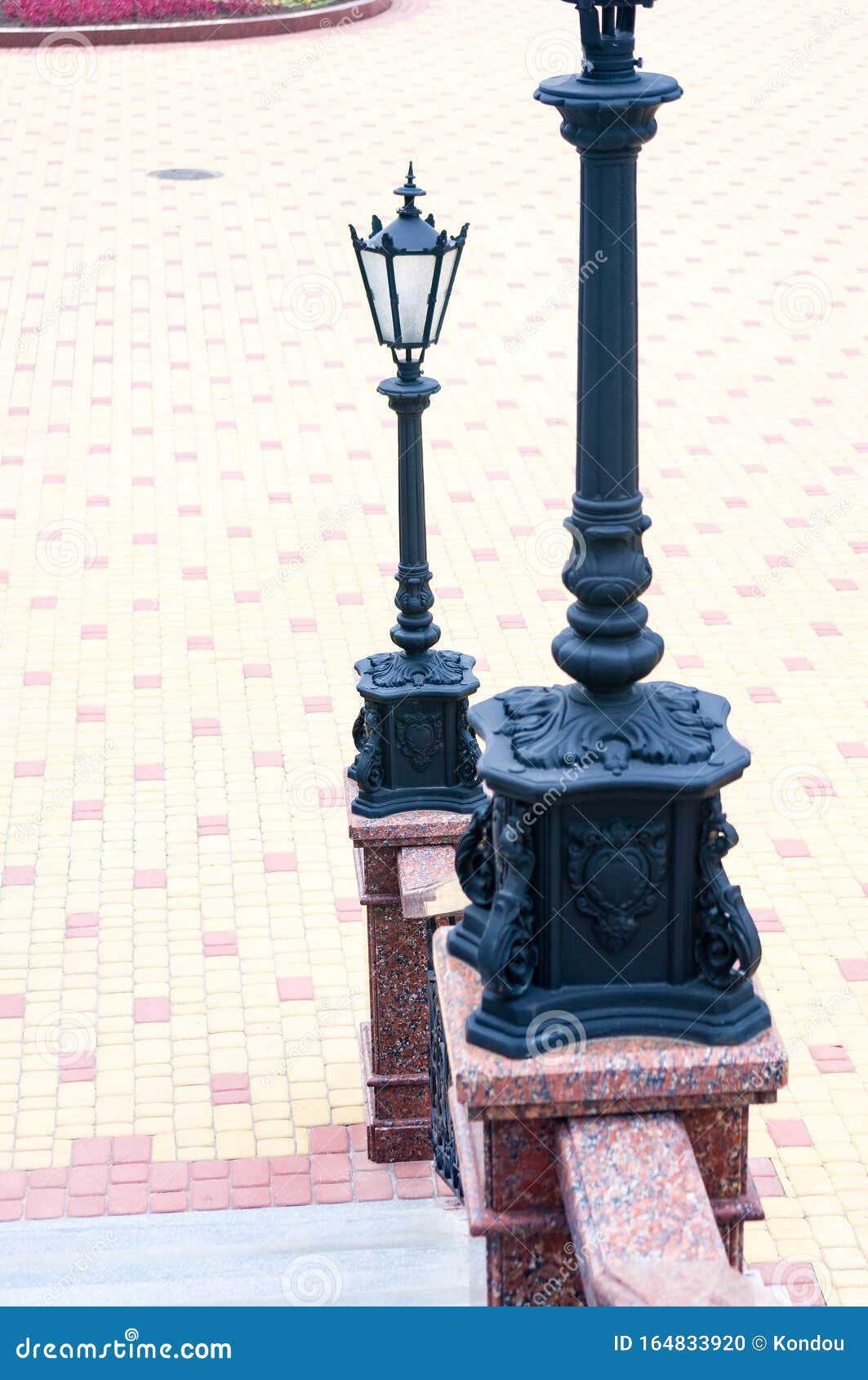 Classic Style City Lamppost at Sunset, Close Up Stock Photo - Image of ...