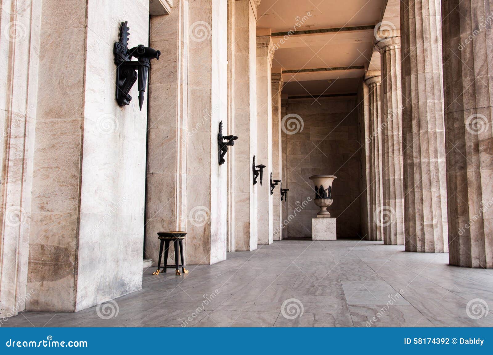 Classic Style Colonnade stock photo. Image of style, landmark - 58174392