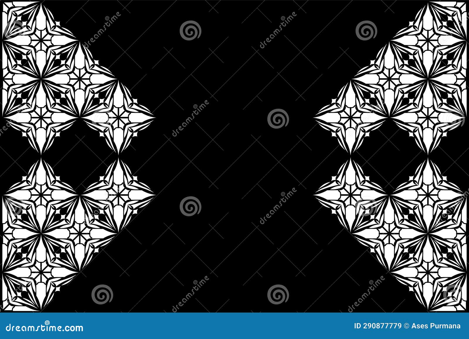 Classic Style of Diagonal Corner Pattern. Set 5 Stock Image - Image of ...