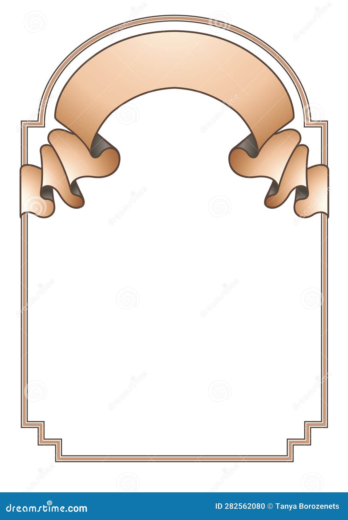 Background with Ribbon Banner . Stock Photo - Illustration of wedding ...