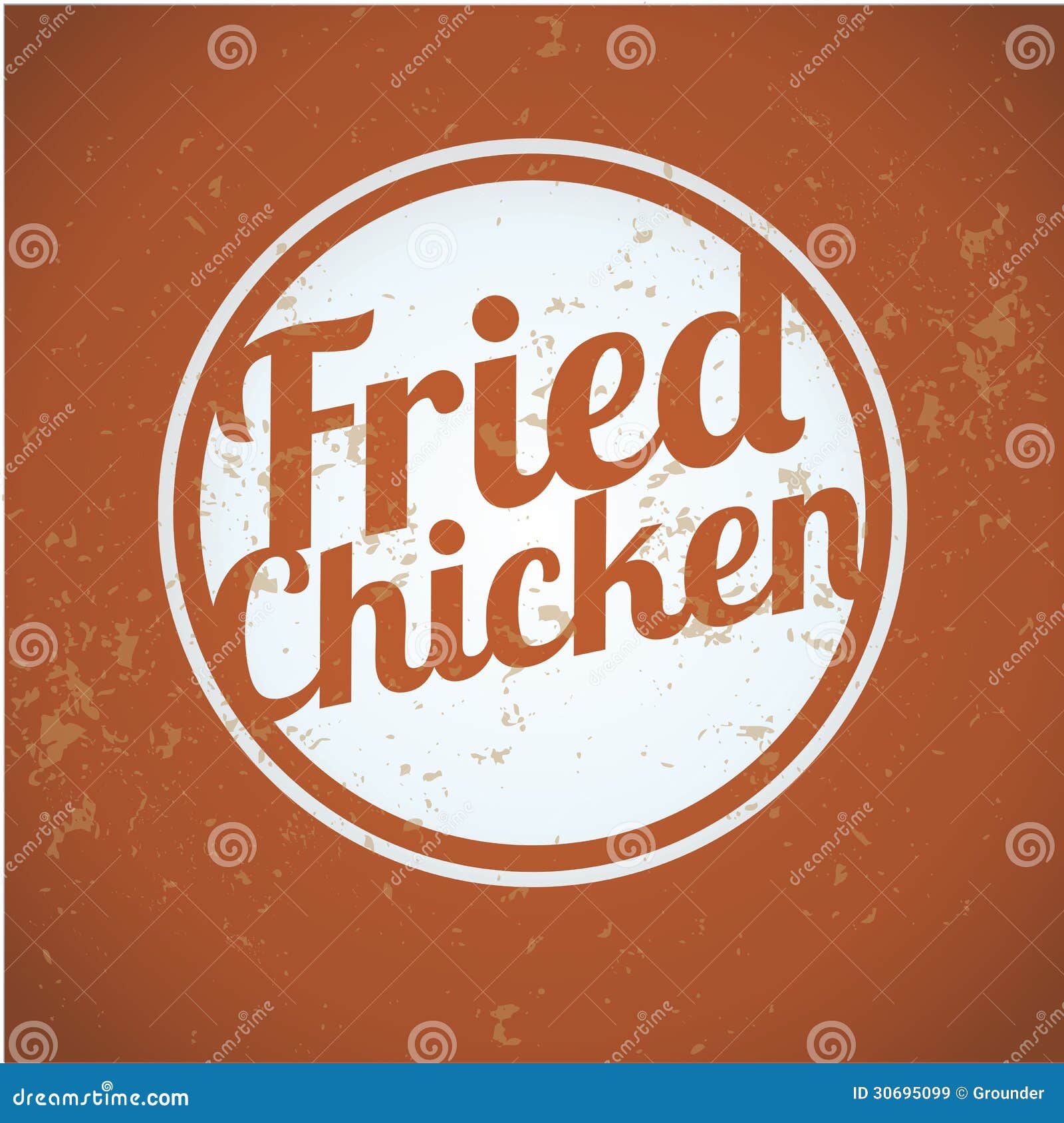 Classic Style Fried Chicken Stamps Stock Vector - Illustration of ...