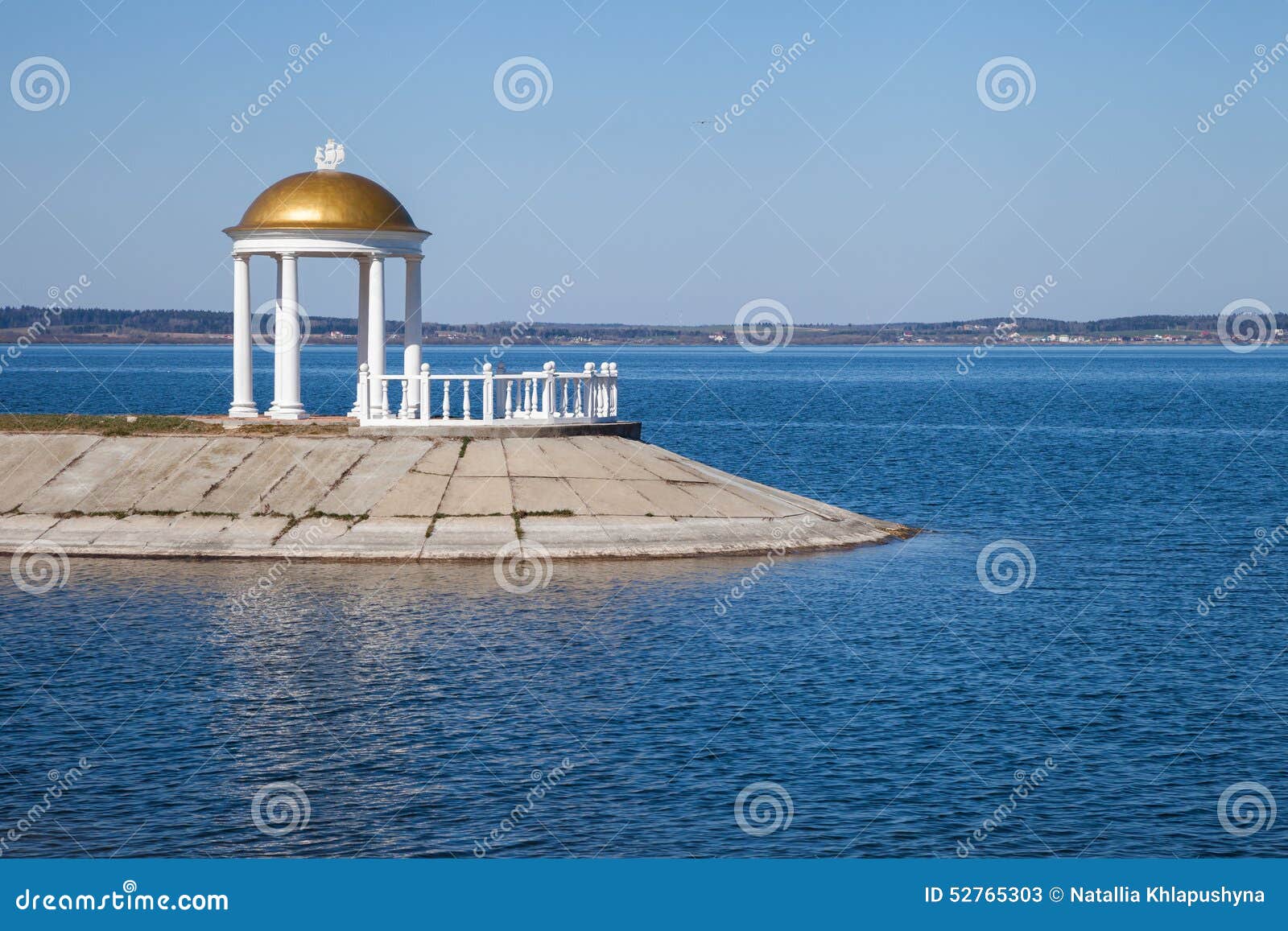 Classic Style Gazebo on Shore Stock Image - Image of minsk, outdoor ...