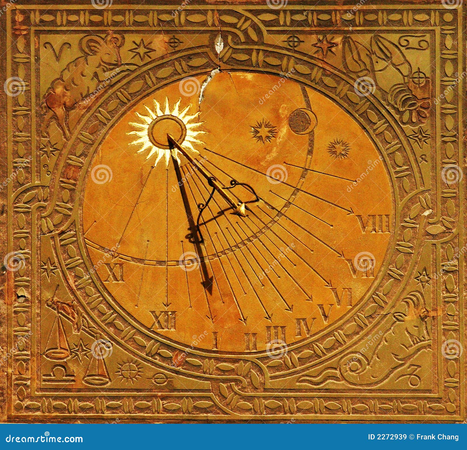 Classic sun dial in warsaw stock image. Image of warsaw - 2272939