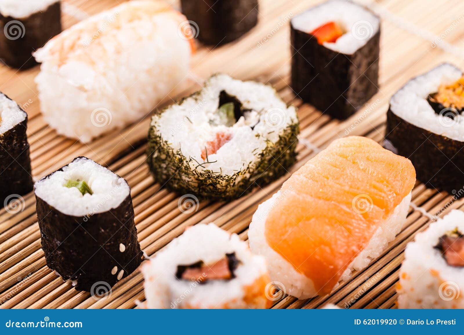 Classic sushi stock photo. Image of culture, seaweed - 62019920