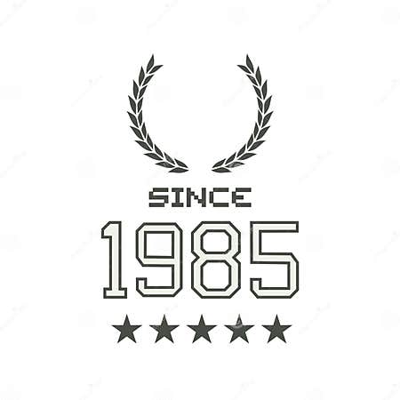 Since 1985 classic symbol stock vector. Illustration of decoration ...