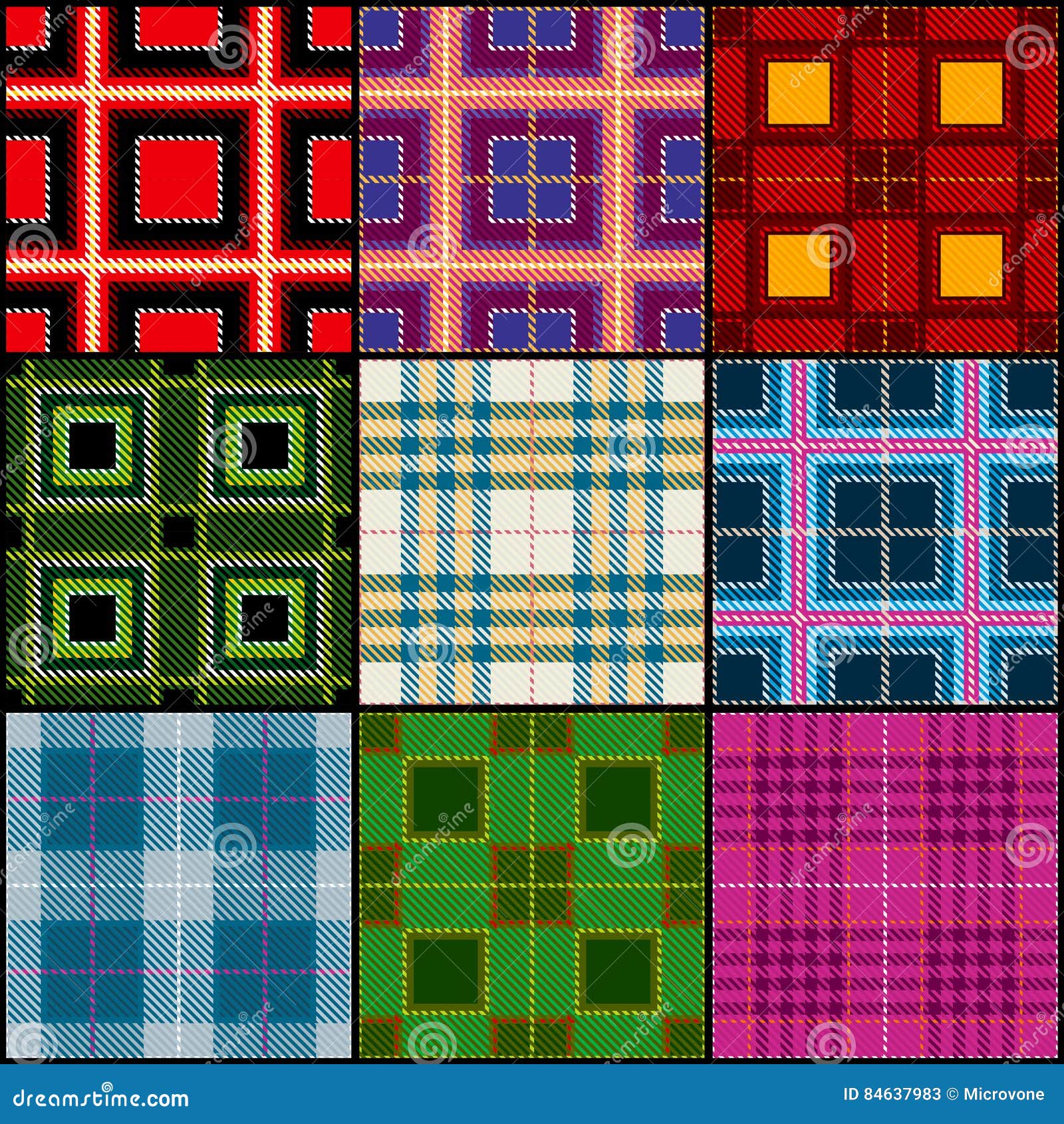 Classic Tartan, British Traditional Stripe, Plaid Vector Seamless ...
