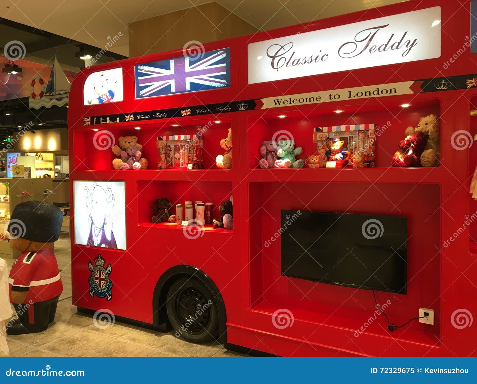 Classic teddy shop editorial image. Illustration of shop - 72329675