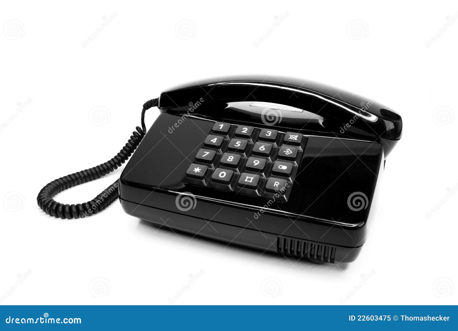 Classic Telephone From The Eighties Royalty-Free Stock Photography ...