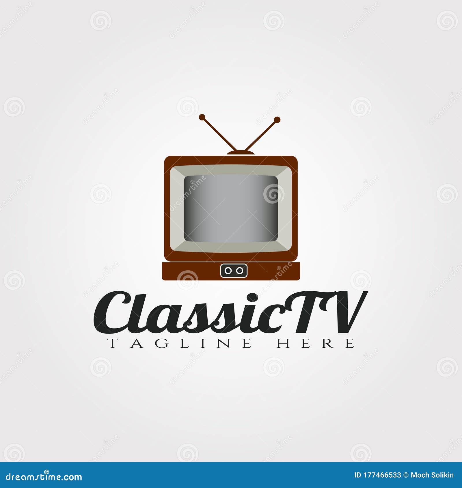 Classic Television Vector Logo Design,Technology Icon Stock Vector ...
