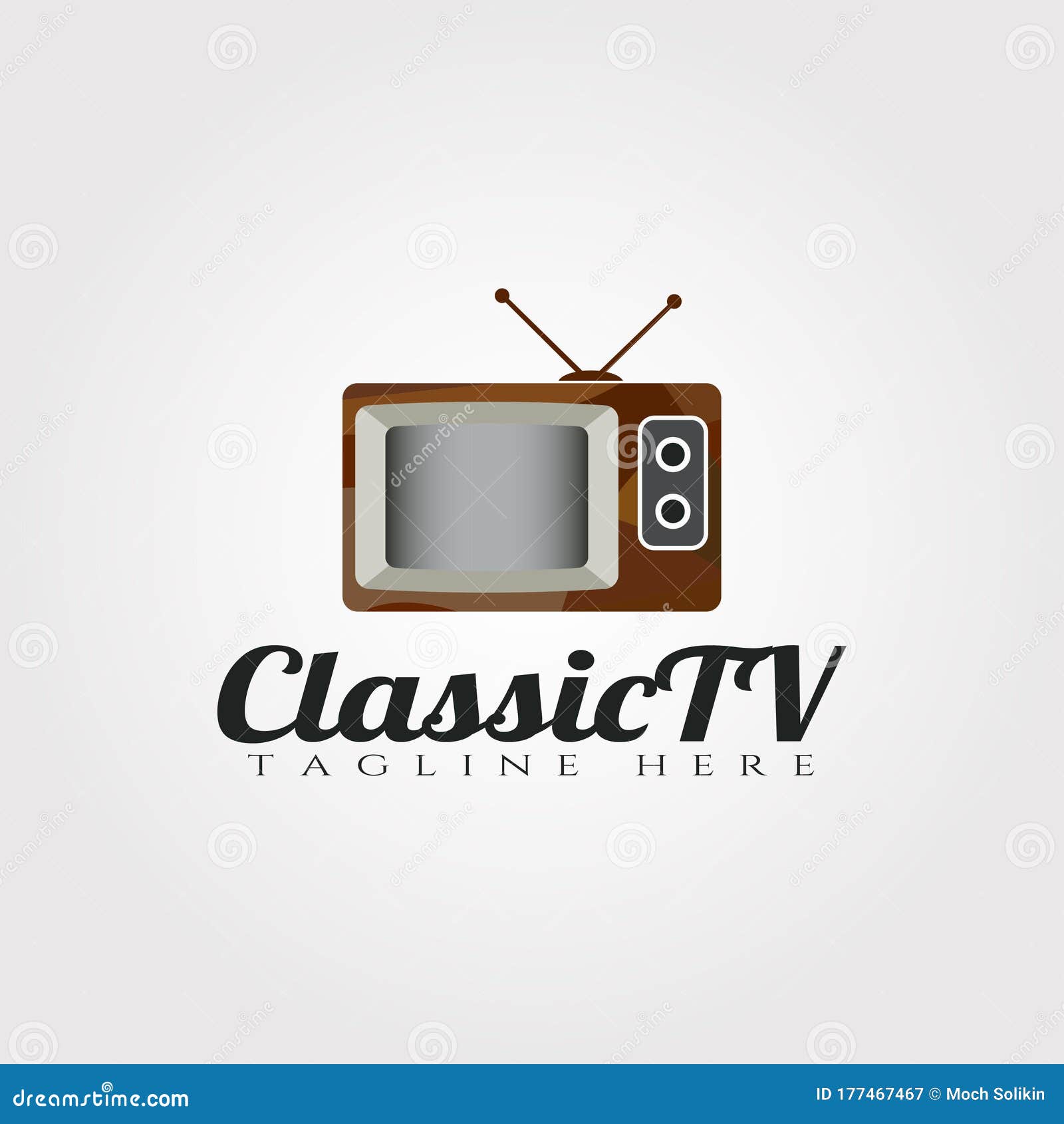 Classic Television Vector Logo Design,Technology Icon Stock Vector ...