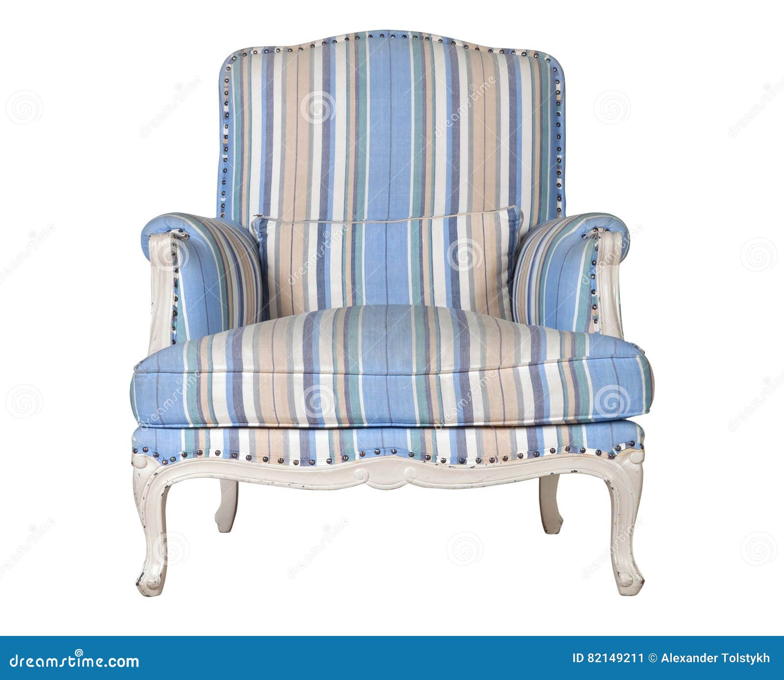 Classic textile chair stock image. Image of blue, furniture - 82149211