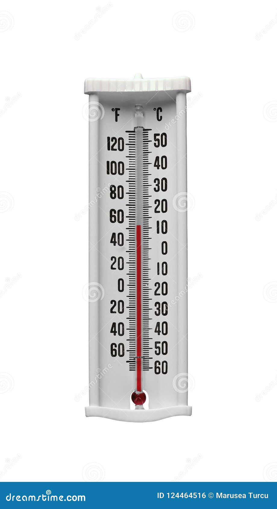 Classic Thermometer Isolated Stock Photo - Image of mercury, fahrenheit ...