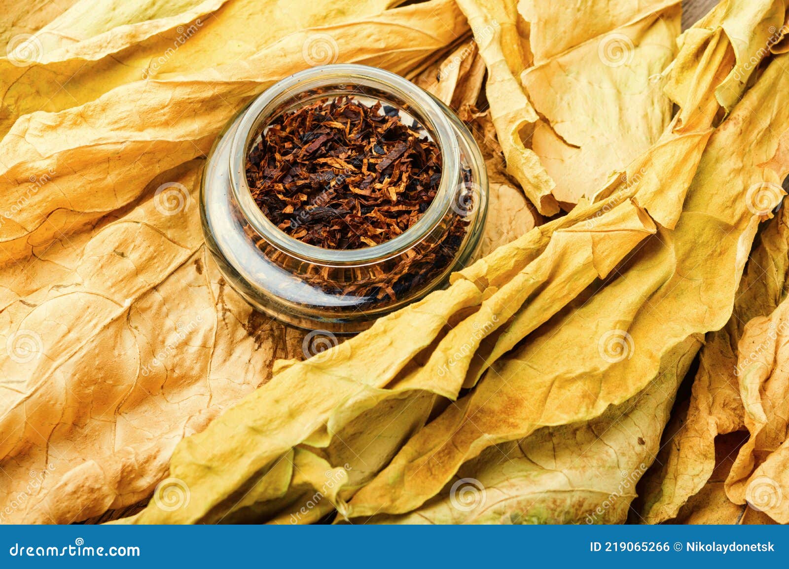 Smoking Pipe with Tobacco Leaves Stock Photo - Image of plant, toxic ...