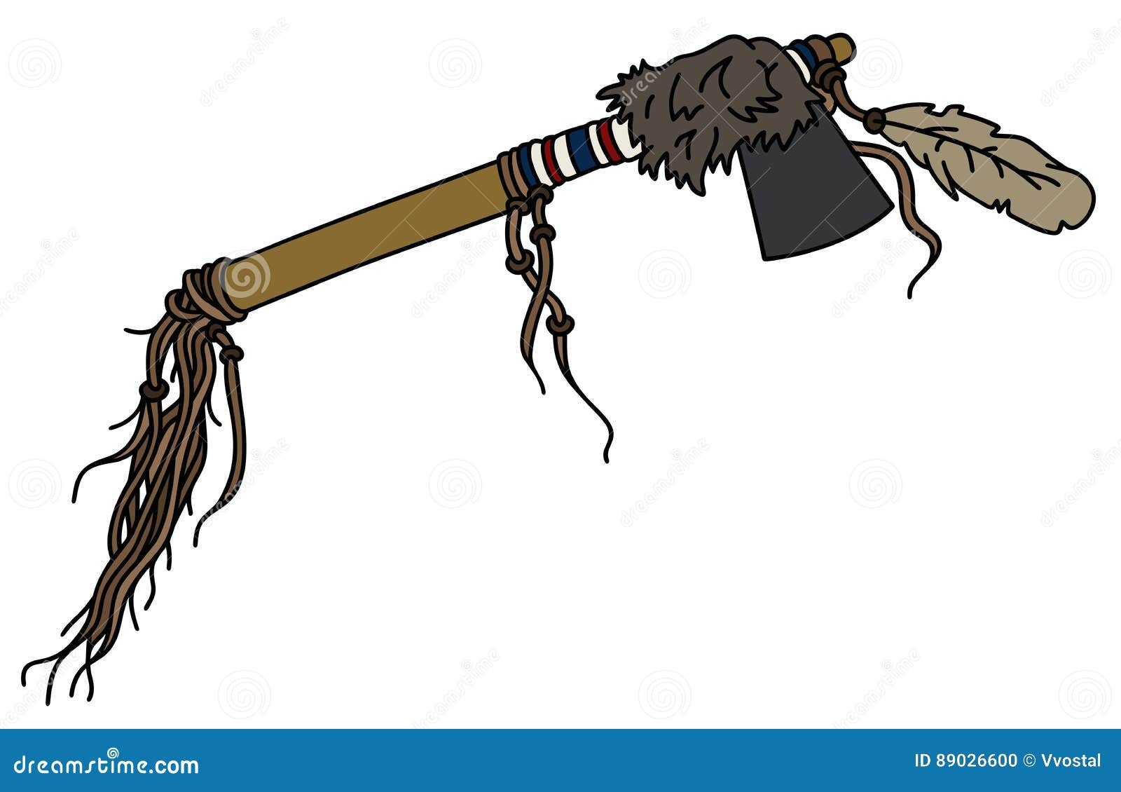 Classic tomahawk stock vector. Illustration of trapper - 89026600