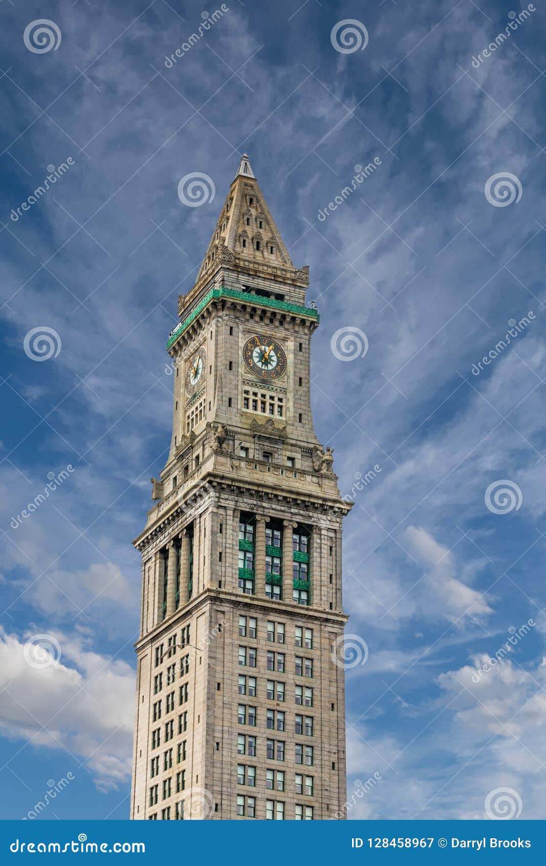Classic Tower in Boston stock image. Image of famous - 128458967
