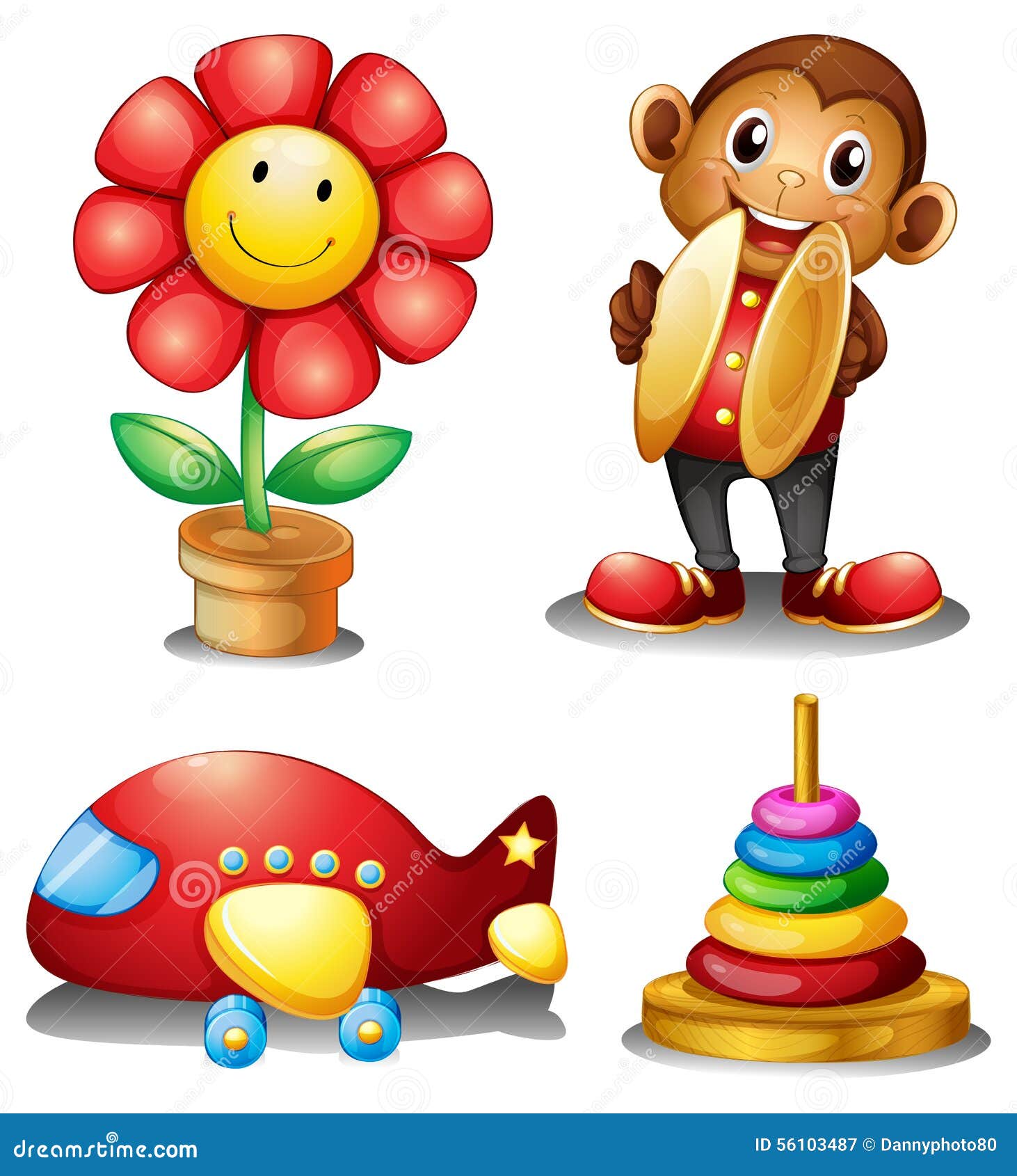 WW1 Aeroplane Toys - Vickers Vector Illustration | CartoonDealer.com ...