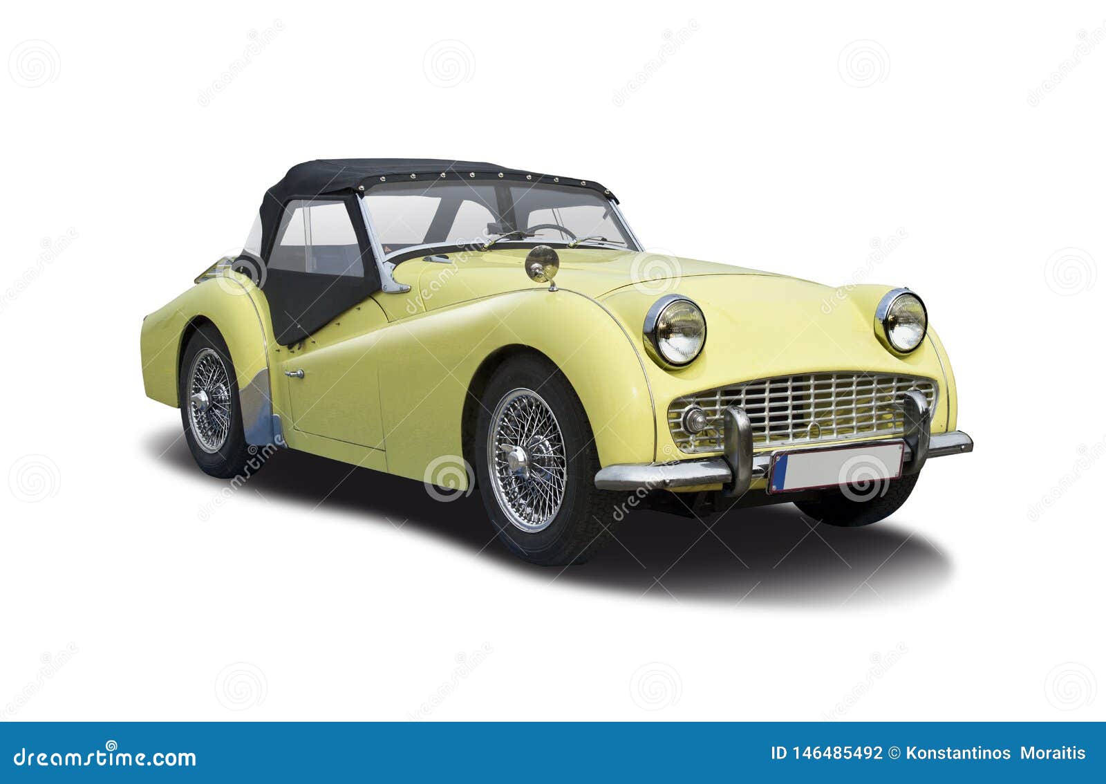 Classic Triumph TR3 Convertible Stock Photo - Image of transportation ...