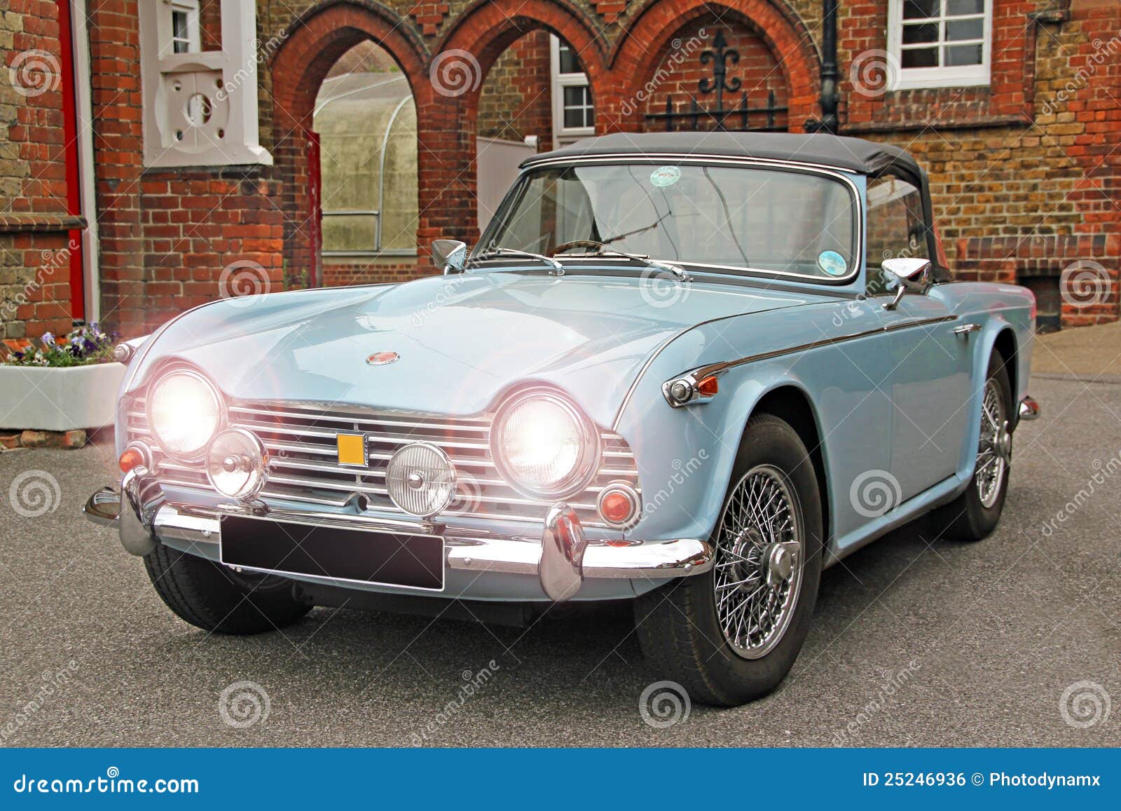 Classic triumph tr4 car stock photo. Image of collector - 25246936