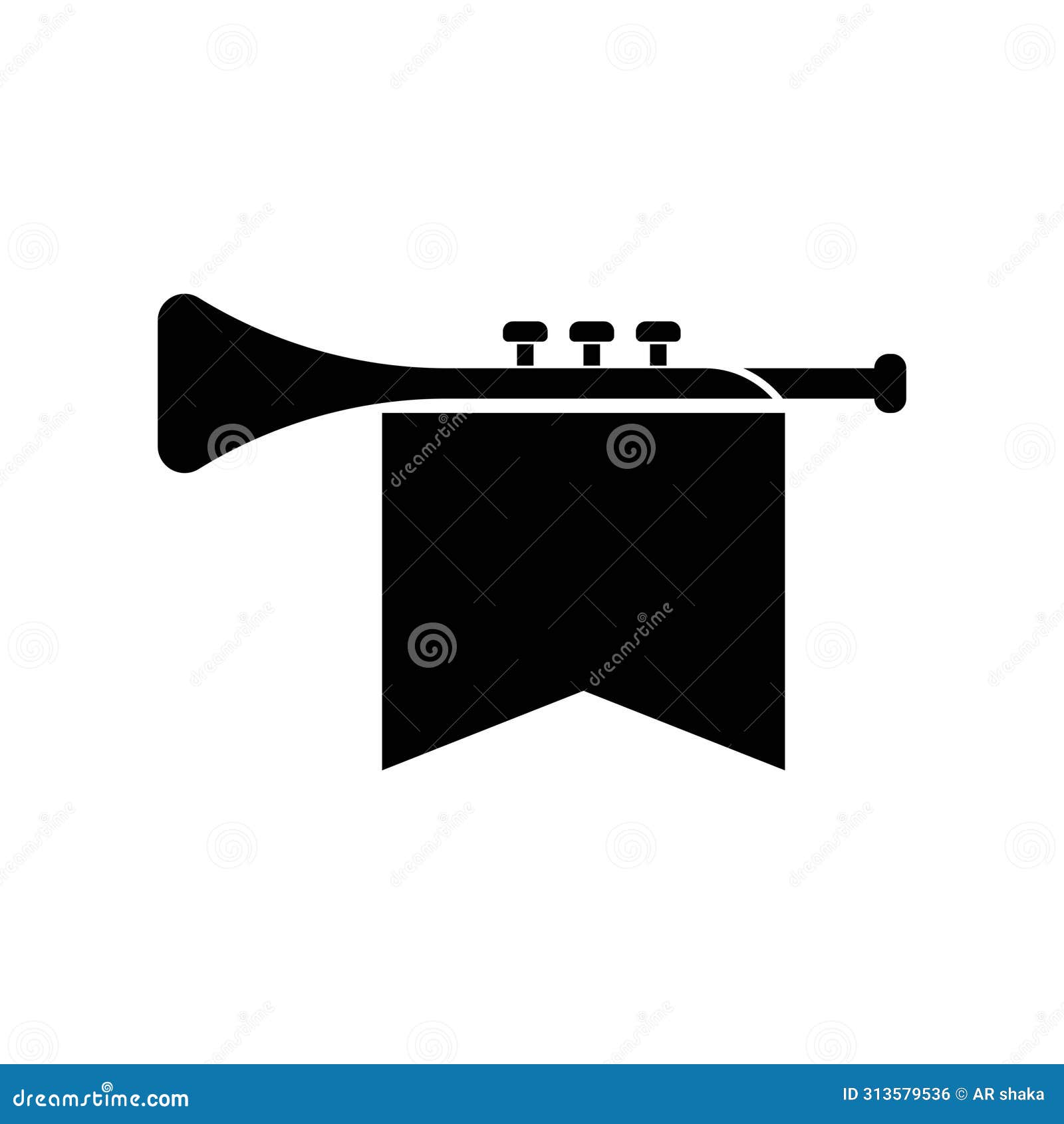 Classic Trumpet Logo,icon Vector Illustration Design Stock Illustration ...