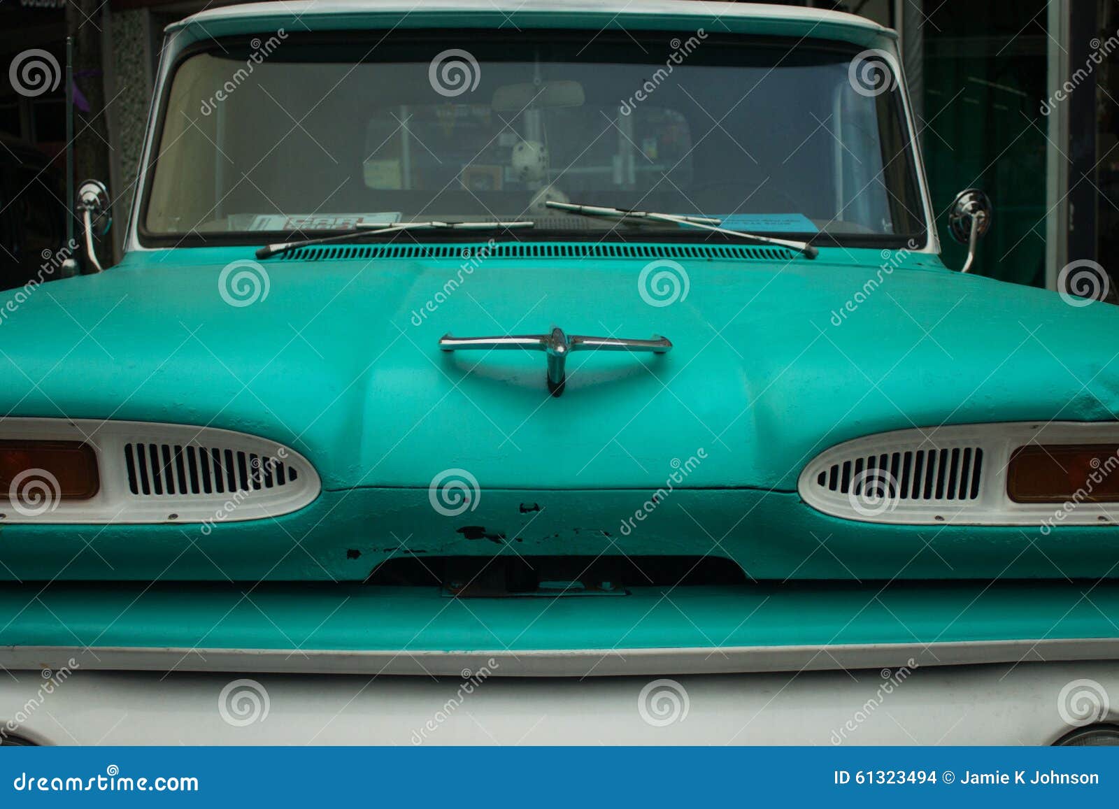 Classic Turquoise Automobile Stock Photo - Image of dice, classic: 61323494