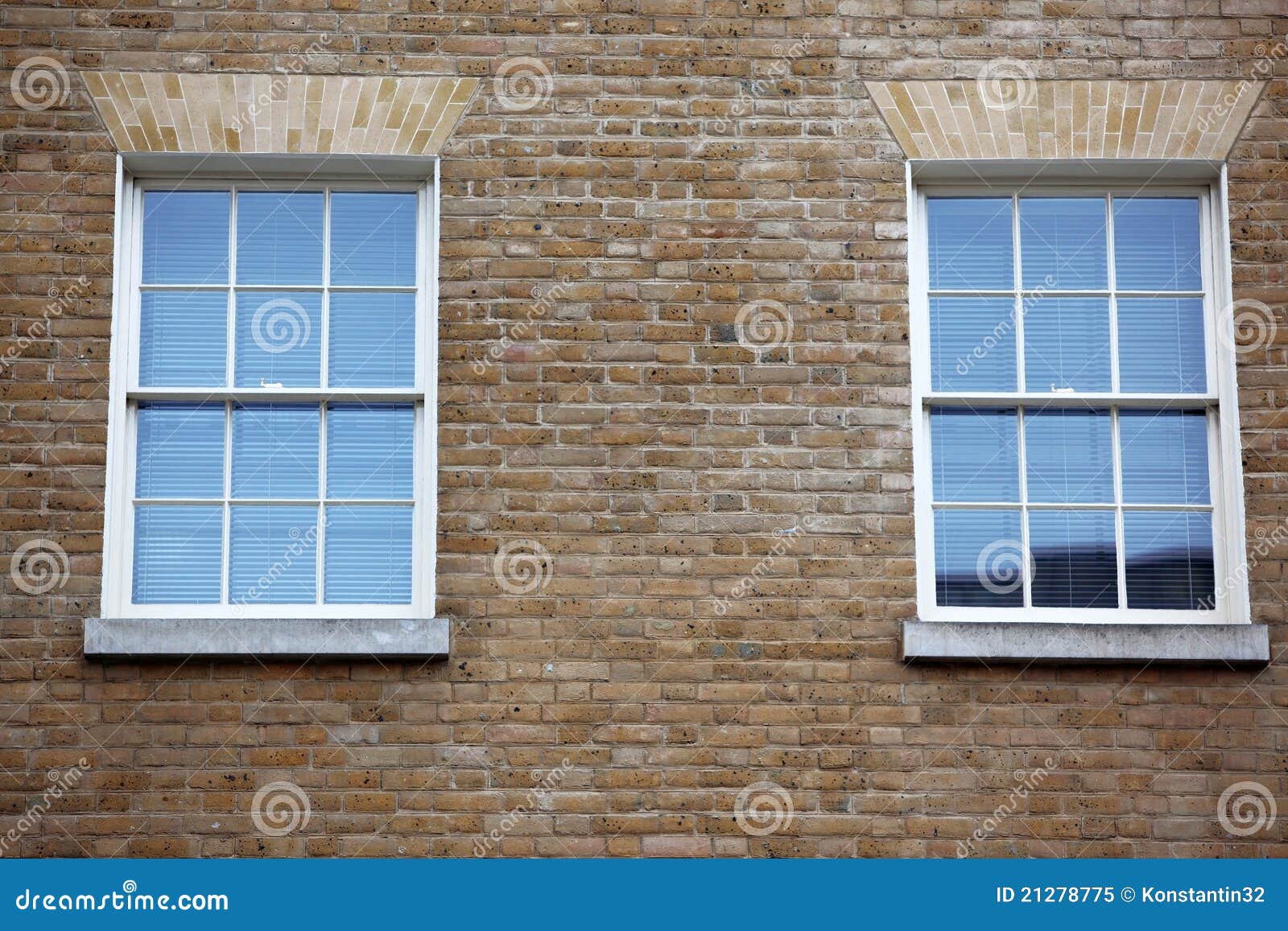 Classic Victorian Windows in London Stock Image - Image of exterior ...