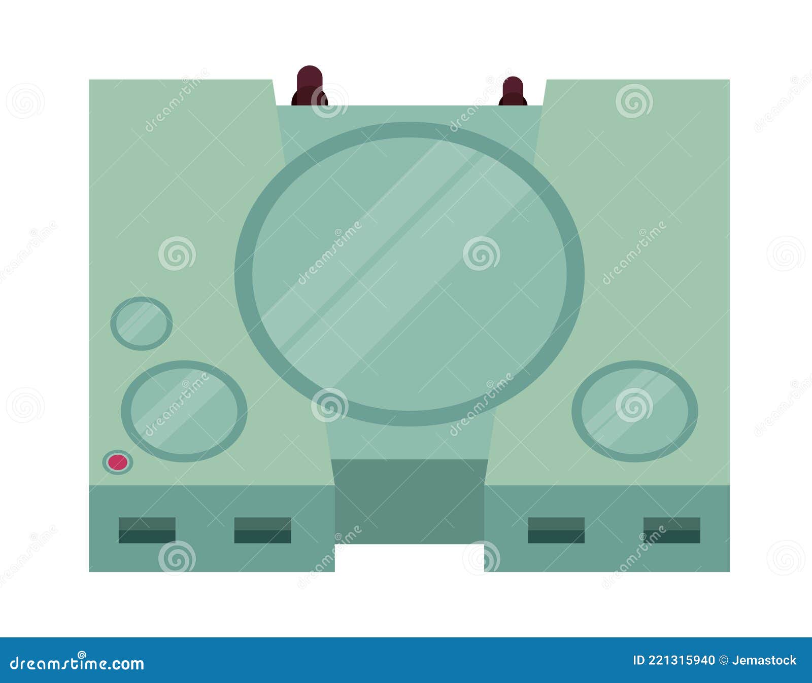 Classic video game console stock vector. Illustration of system - 221315940
