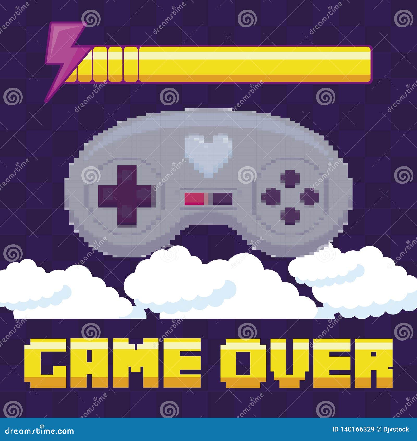 Classic video game control stock vector. Illustration of gamepad ...