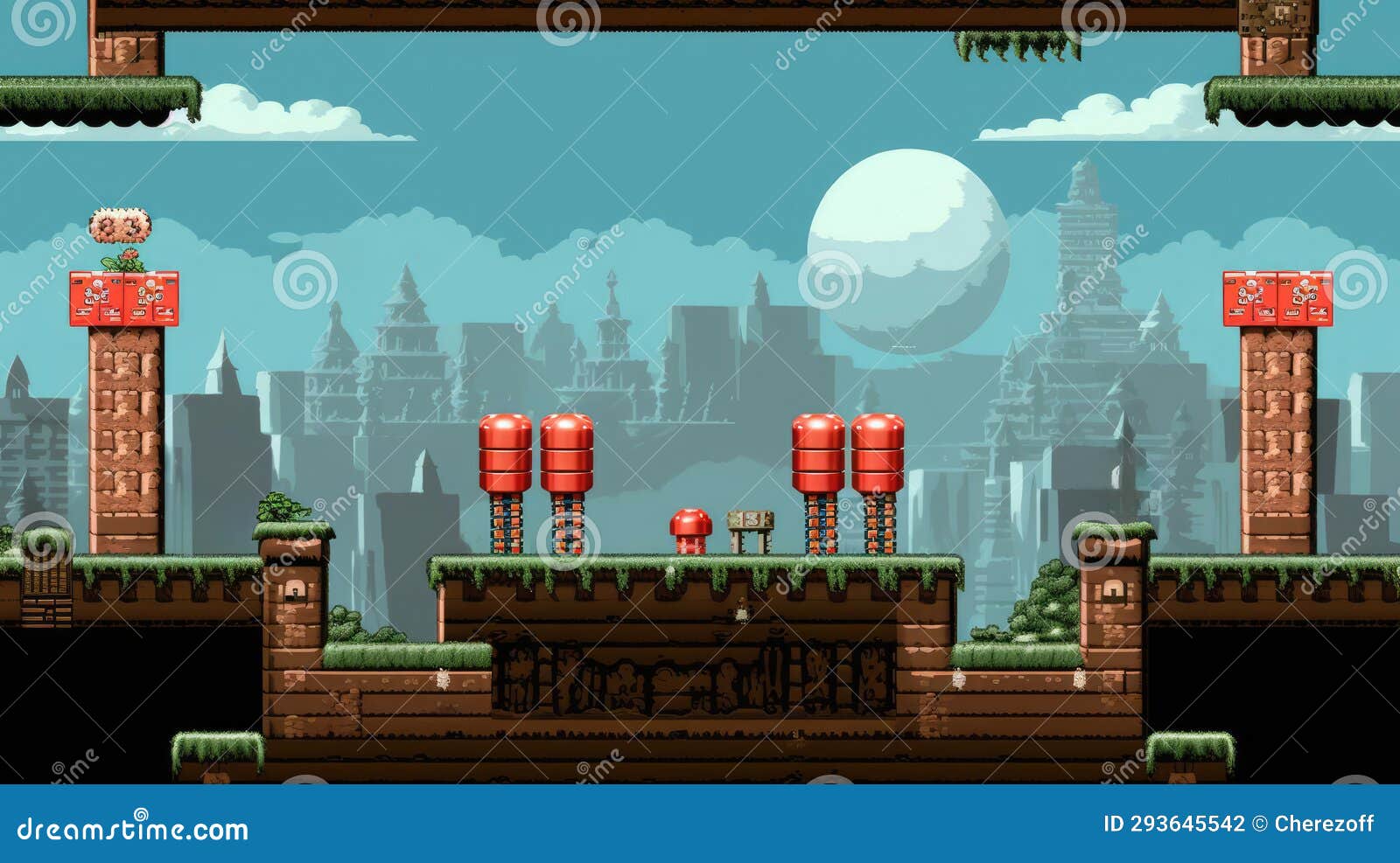 Classic Video Game Location Stock Photo - Image of underground, dark ...