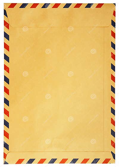 Classic Vintage Envelope Isolated Stock Image - Image of address ...
