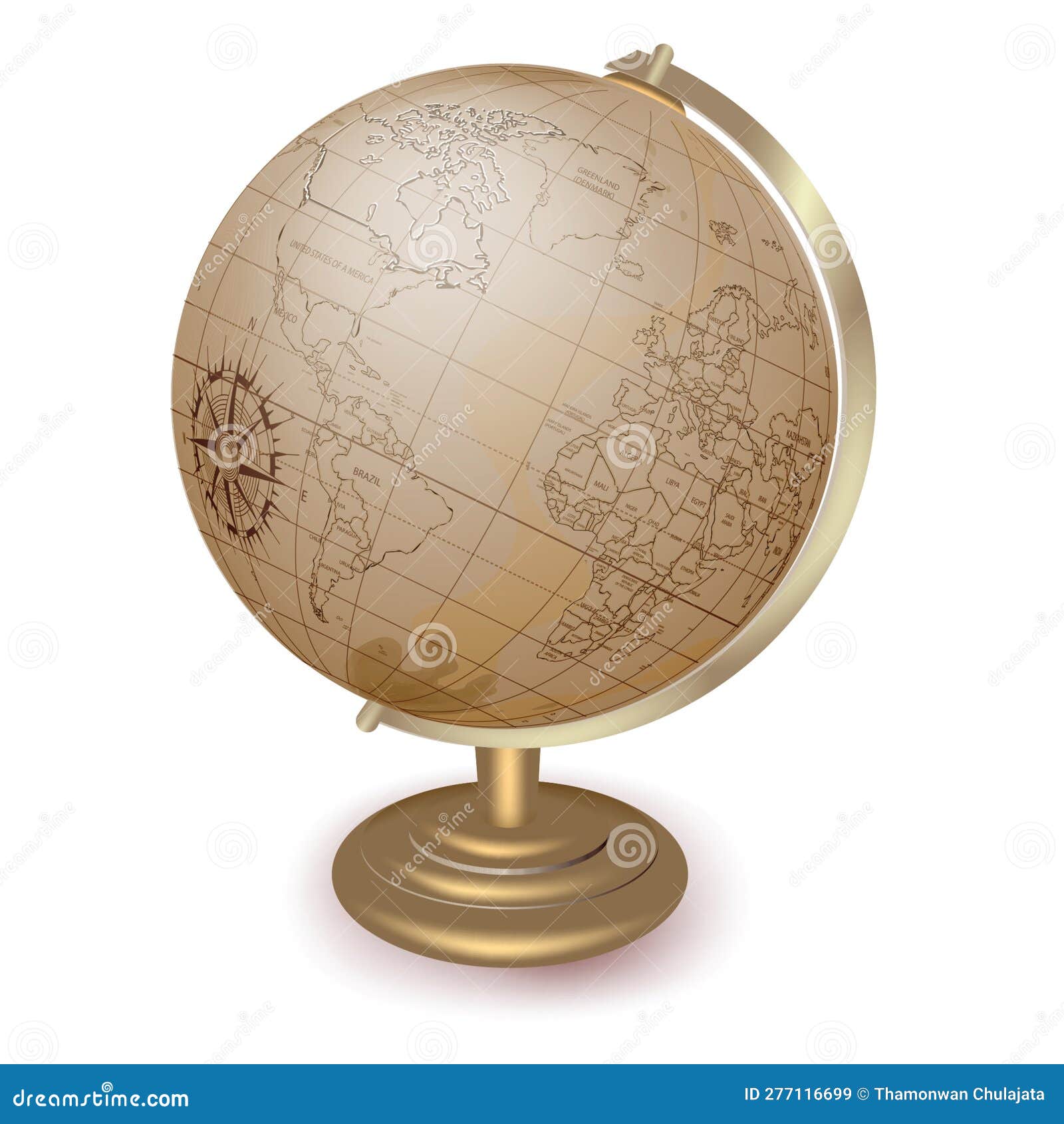 Vintage Globe Vector