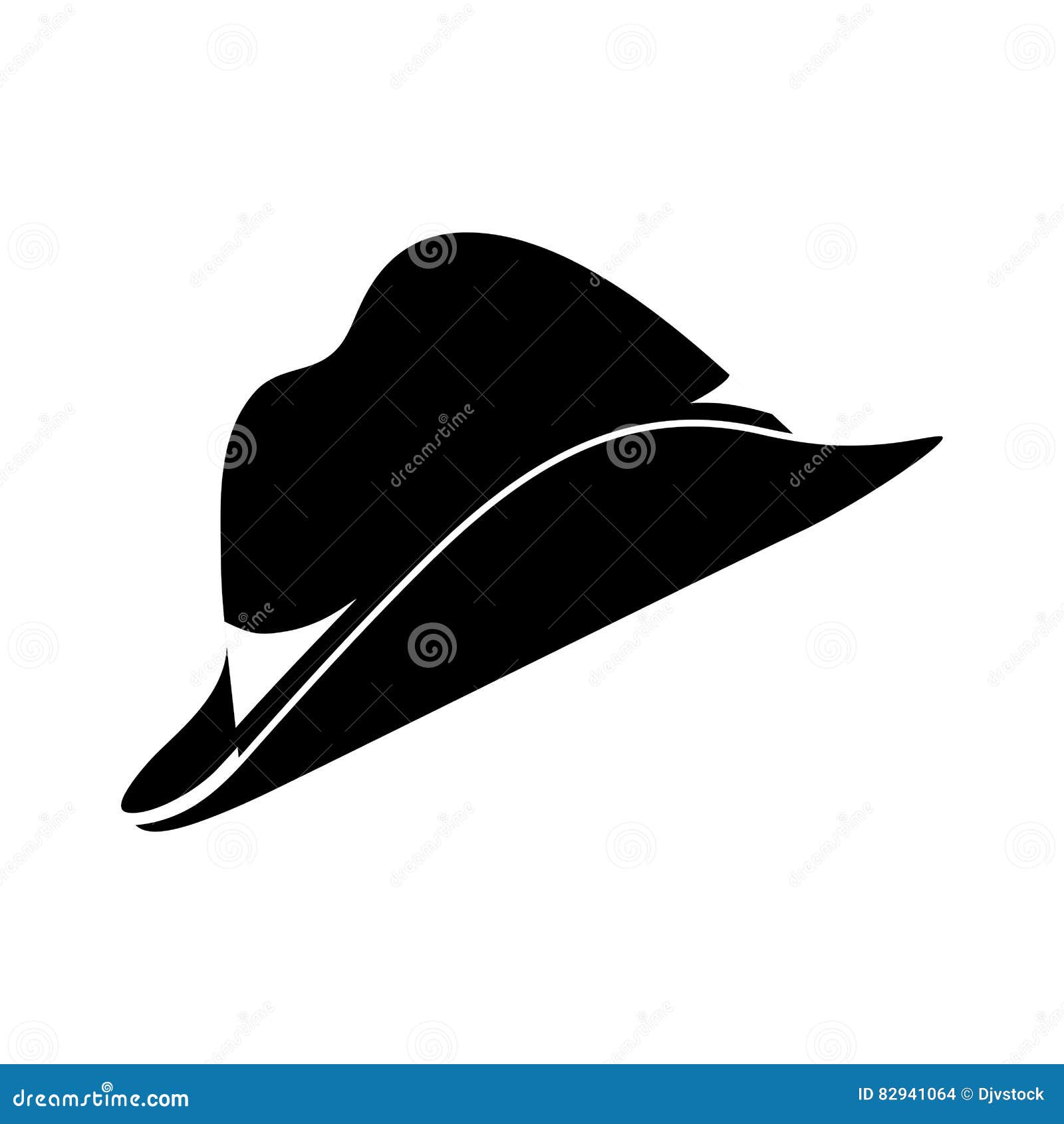 Classic vintage hat stock illustration. Illustration of beauty - 82941064