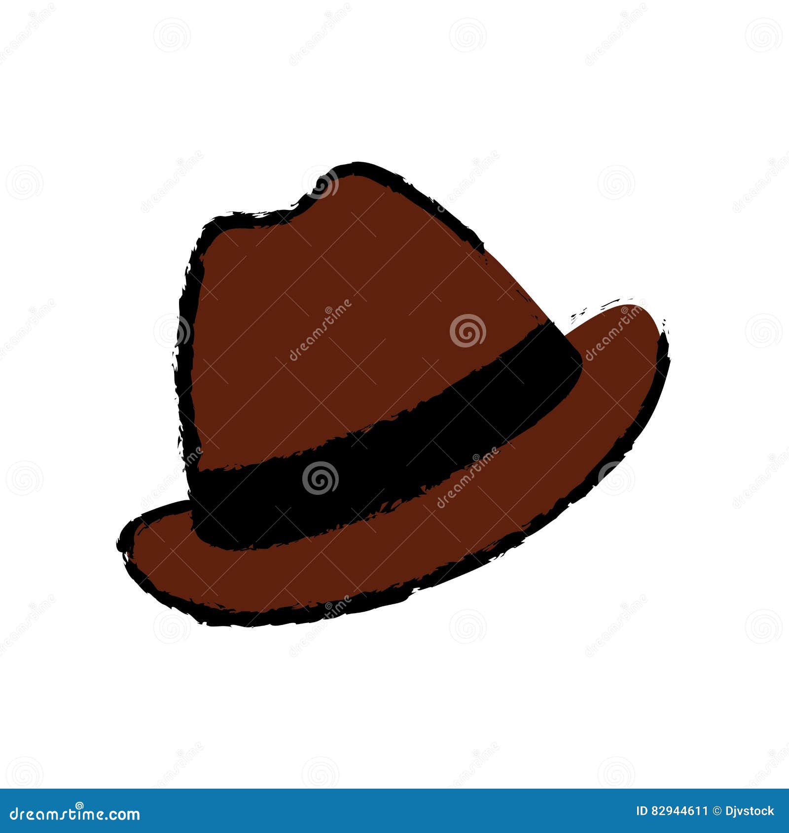 Classic vintage hat stock illustration. Illustration of fashion - 82944611