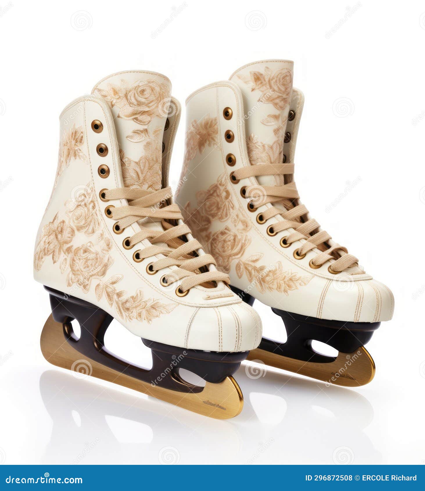 Vintage Ice Skates: Timeless Elegance and Style Stock Photo - Image of ...