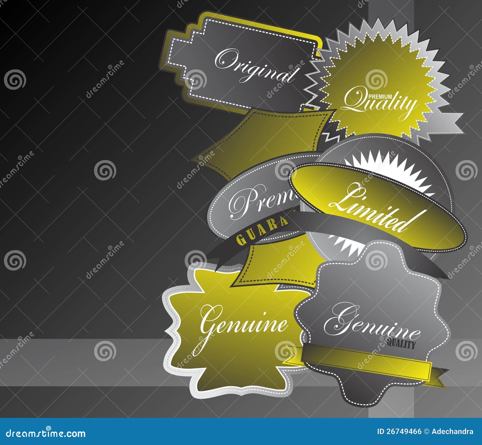 Classic Vintage Label Art Set Stock Vector - Illustration of oldfield ...