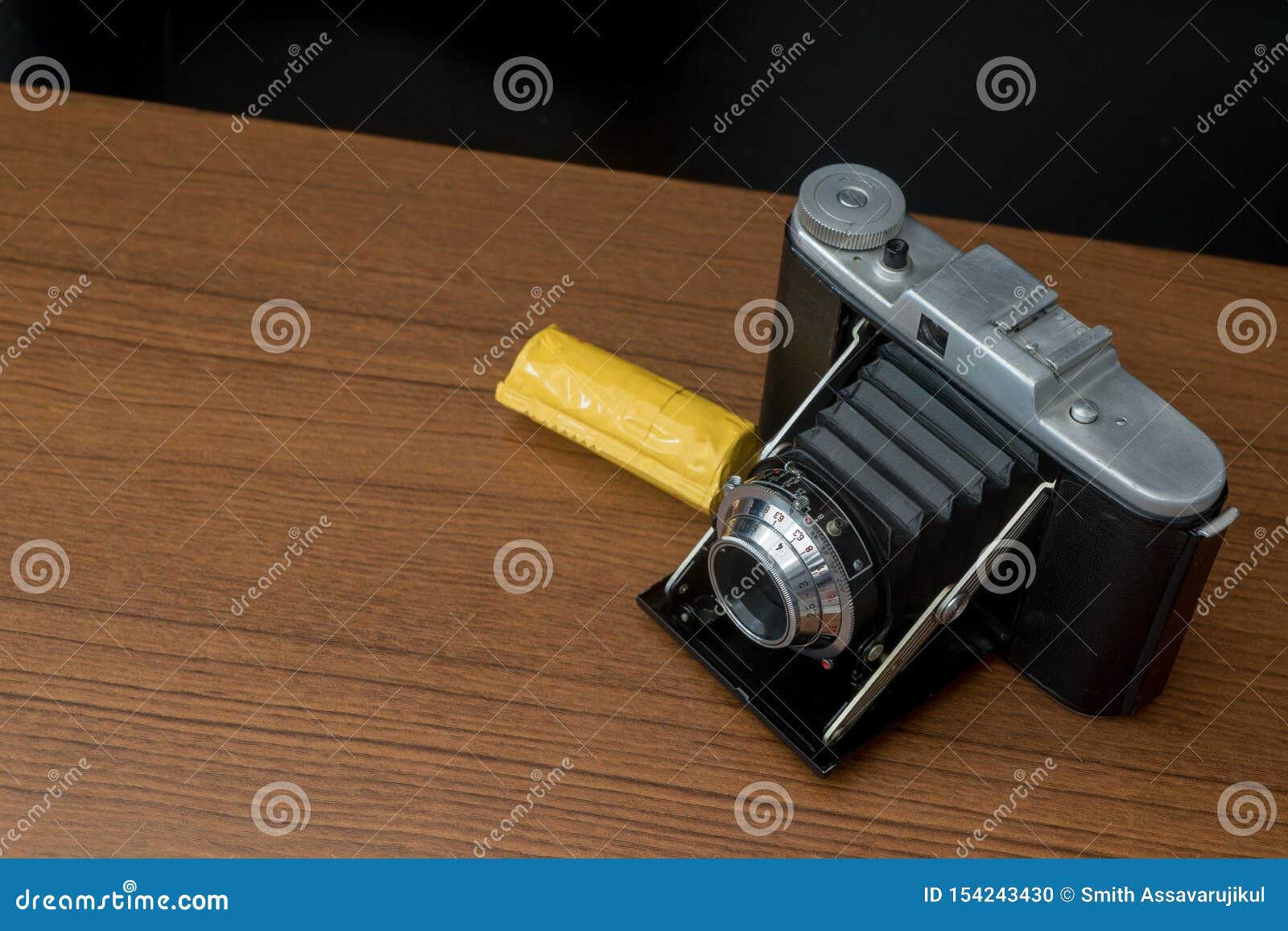 Classic Vintage Medium Format Folding Camera with a 120mm Film Stock ...