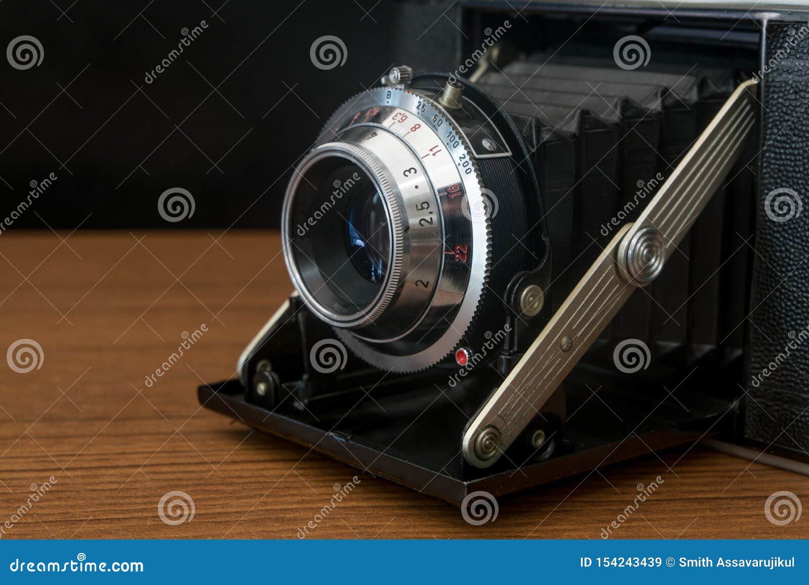 Classic Vintage Medium Format Folding Camera with a 120mm Film Stock ...