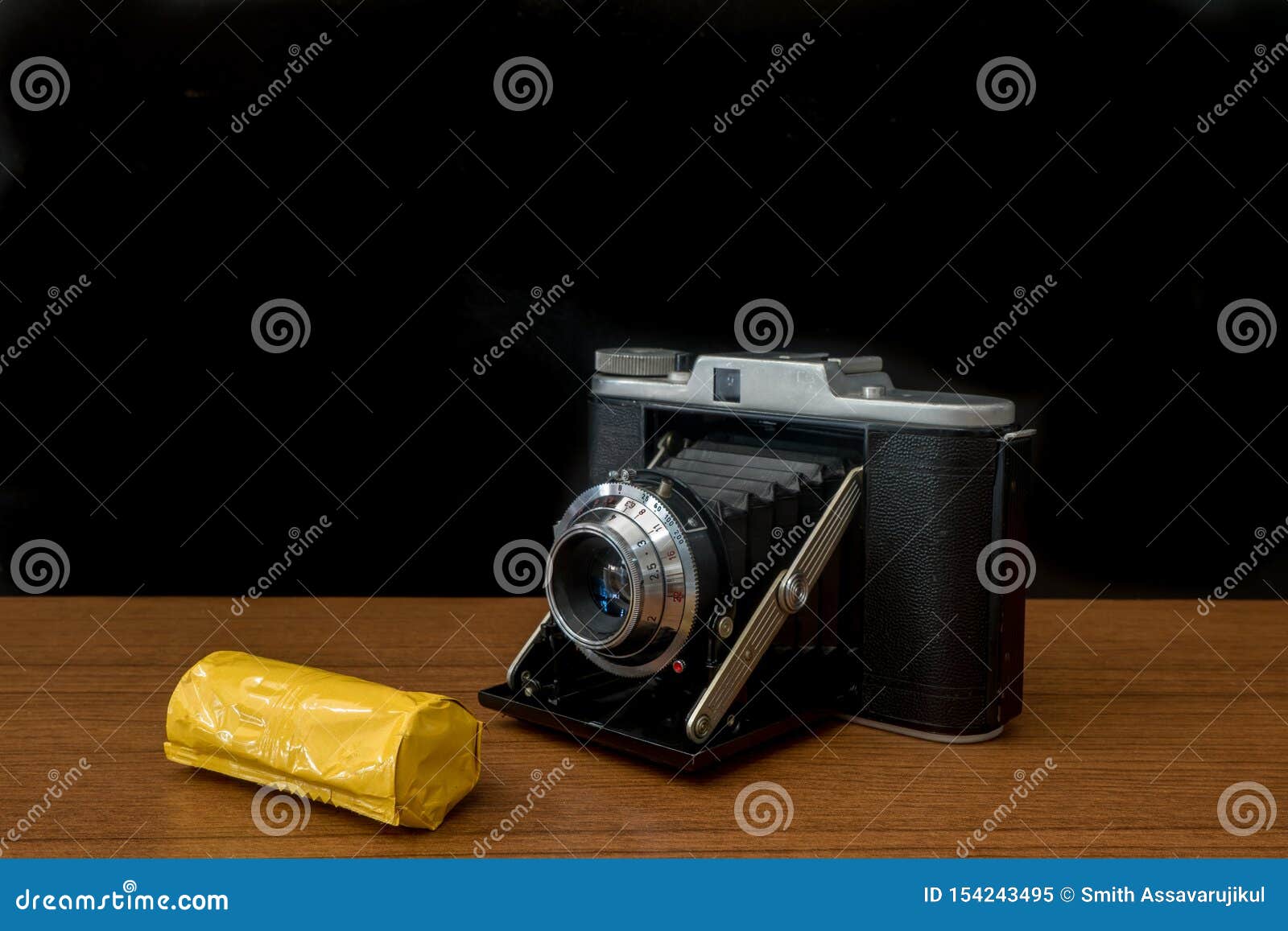 Classic Vintage Medium Format Folding Camera with a 120mm Film Stock ...