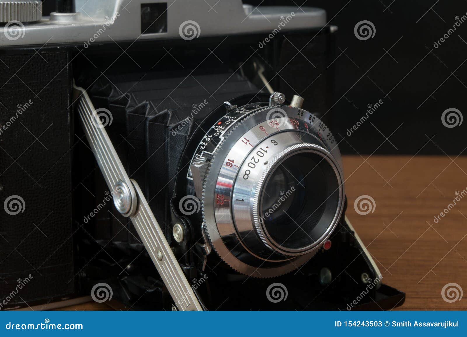 Classic Vintage Medium Format Folding Camera with a 120mm Film Stock ...