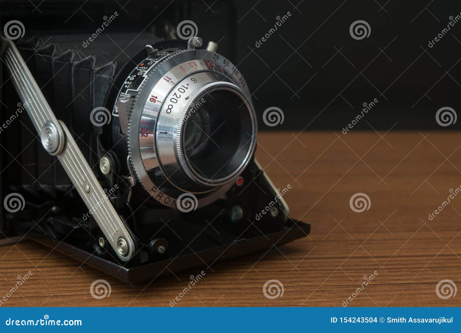 Classic Vintage Medium Format Folding Camera with a 120mm Film Stock ...