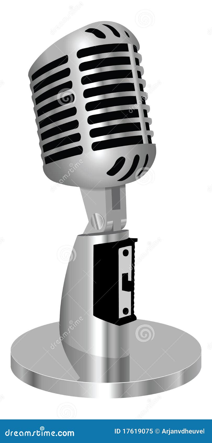 Classic vintage microphone stock vector. Illustration of professional ...