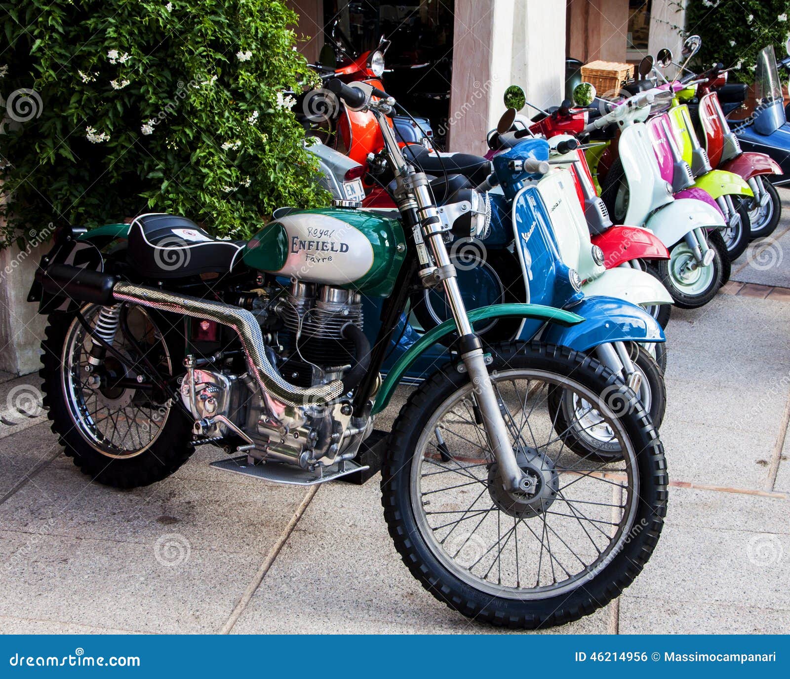 Classic vintage motorcycle editorial photo. Image of cityscape - 46214956